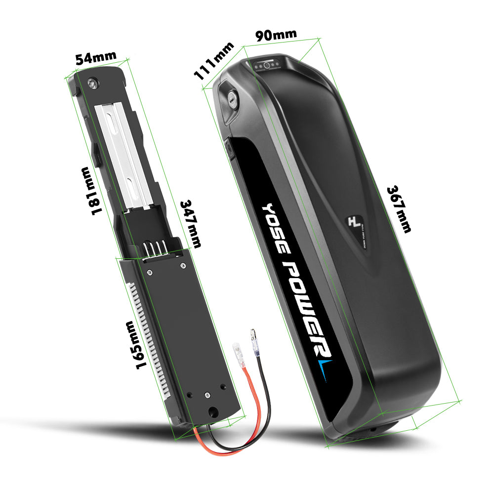 36V15.6Ah/36V17.4Ah/48V13Ah HL1-2 Hailong Down Tube Lithium-ion E-bike ...